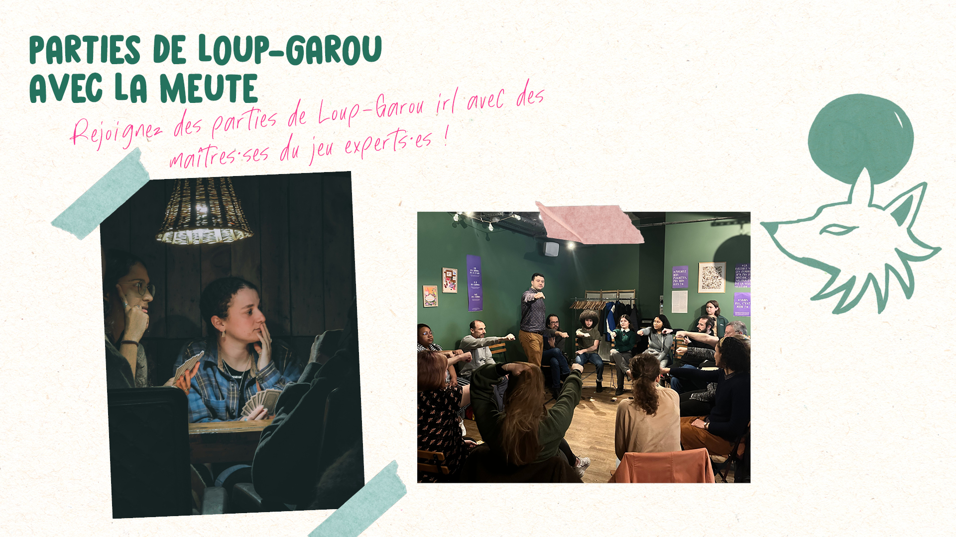 Parties de Loup-Garou avec La Meute - Hoba